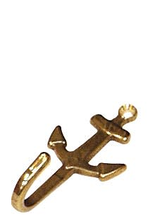 Knagg Anker Messing - Knagger - www.skipshandel.com